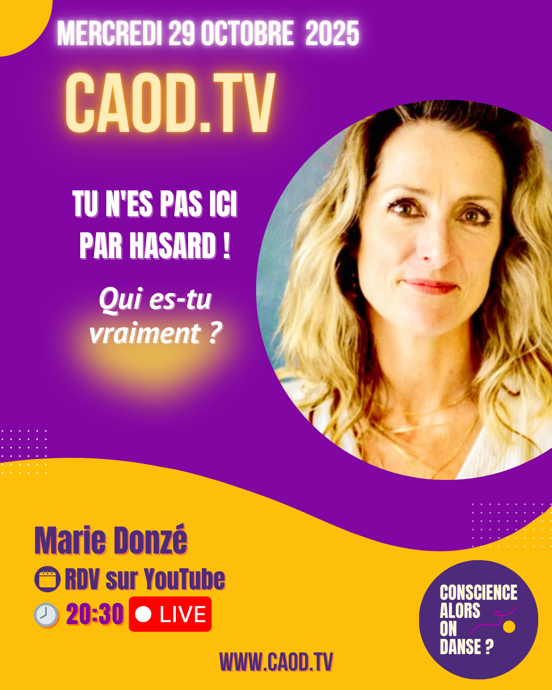 Agenda | Conscience Alors On Danse